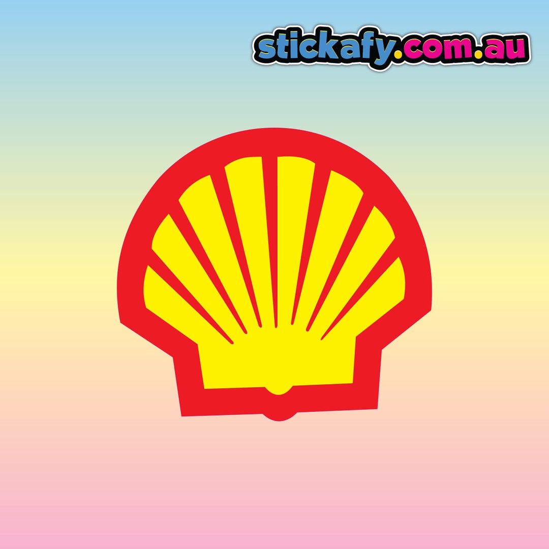 Shell Logo Sticker - Waterproof Vinyl Sticker | Aussie Funny Meme Bogan ...