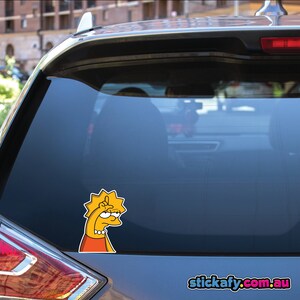 Lisa Simpson Loser Sticker - Waterproof Vinyl Sticker | Aussie Funny ...