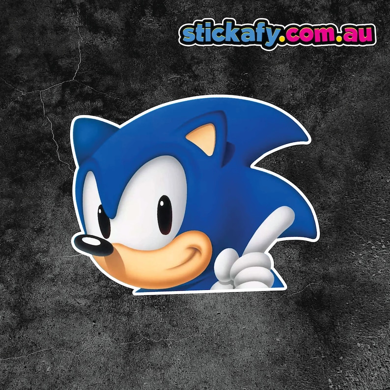 Sonic Sticker Waterproof Vinyl Sticker Aussie Funny Meme Bogan ...