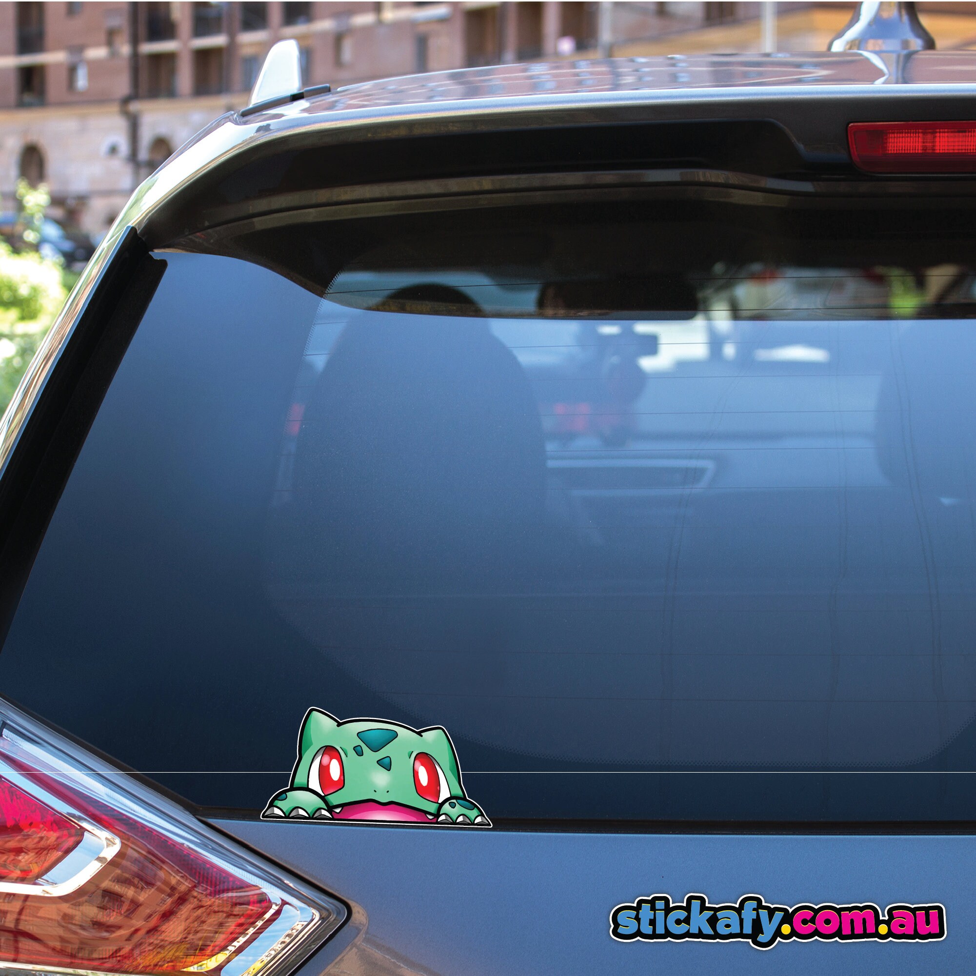 Bulbasaur Cute Peeking Sticker - Waterproof Vinyl Sticker | Aussie ...