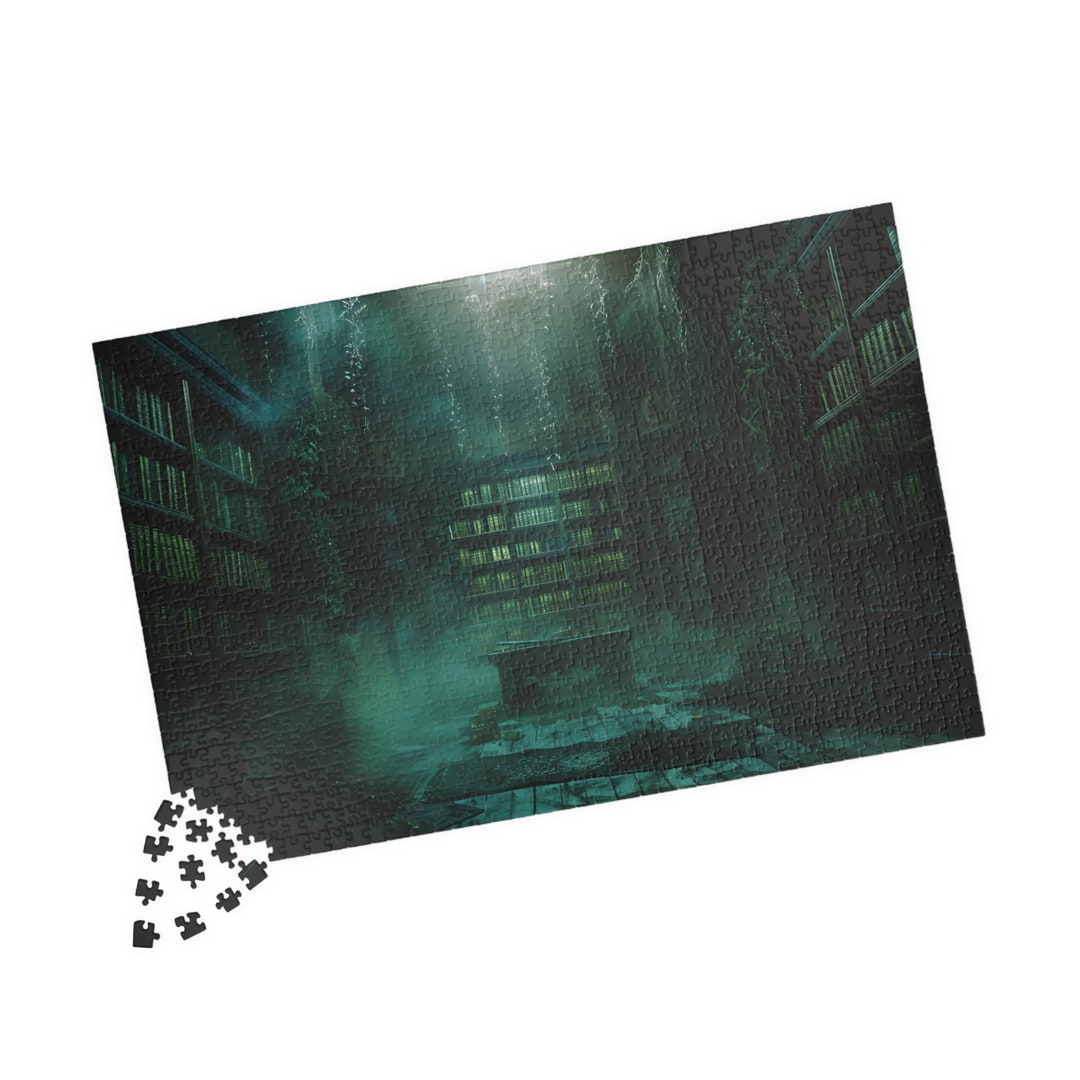 Puzzle, Echoes of the Archives: Forgotten Library Puzzle, Jigsaw Puzzle ...