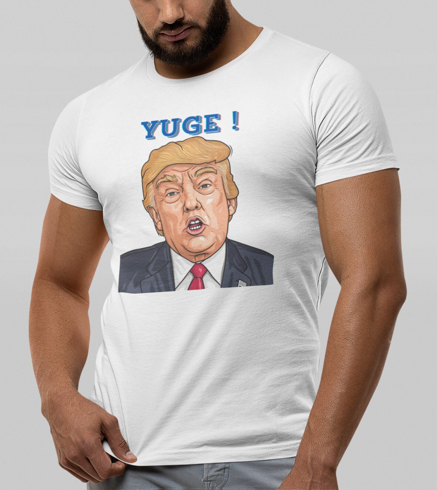Trump Yuge Political Humor Tshirt, Funny Tshirt, Car Guy Shirt, Adult ...