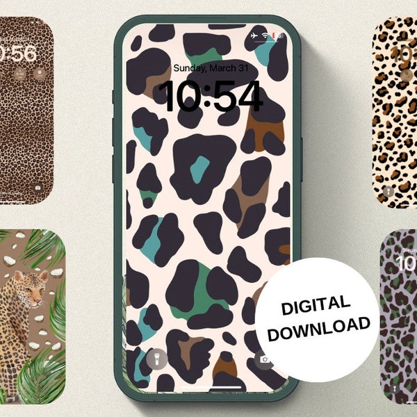 Leopard Print Peel and Stick Wallpaper - Etsy