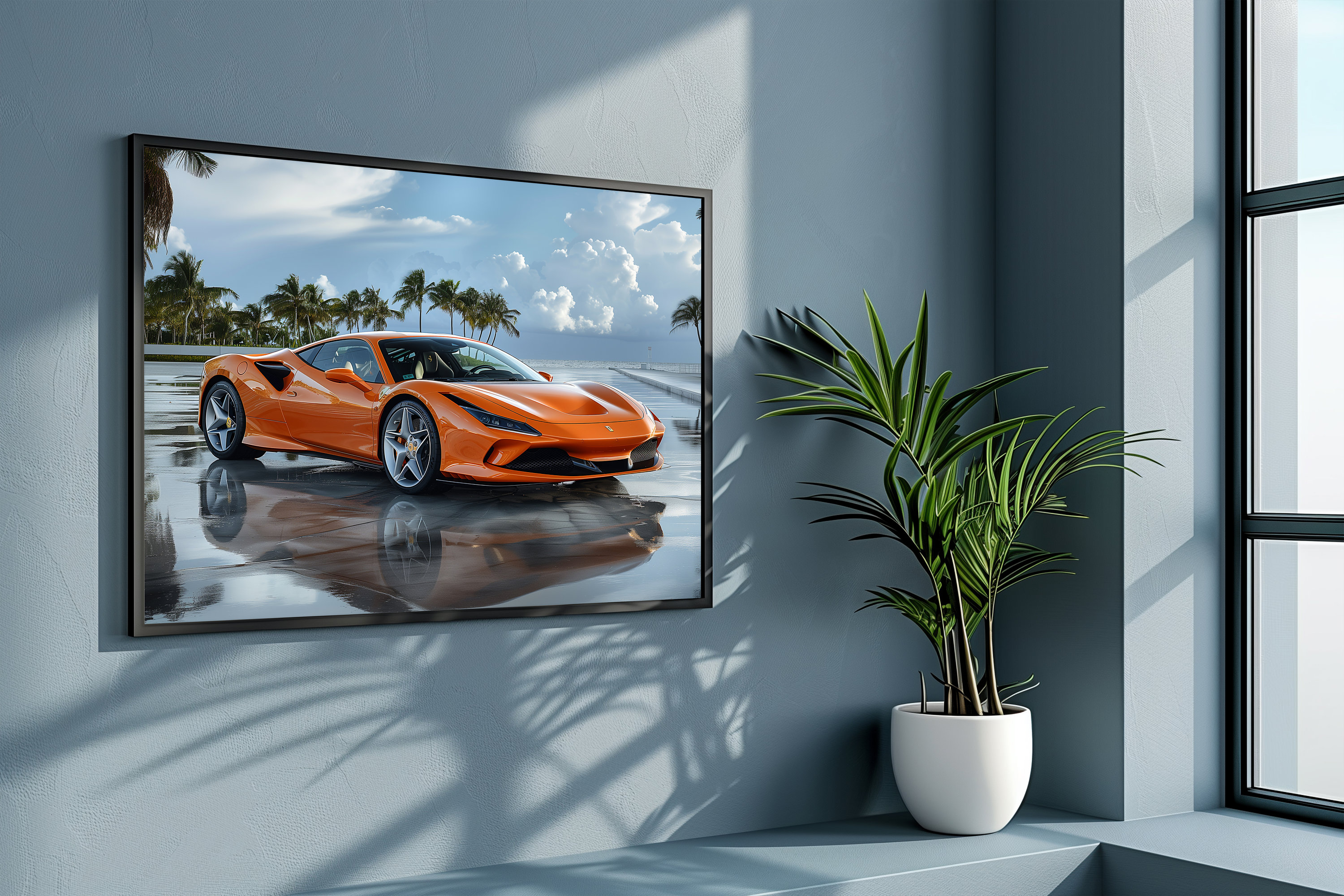 Digital Ferrari F8 Tributo Poster Hyper Car Art Print Digital Download ...