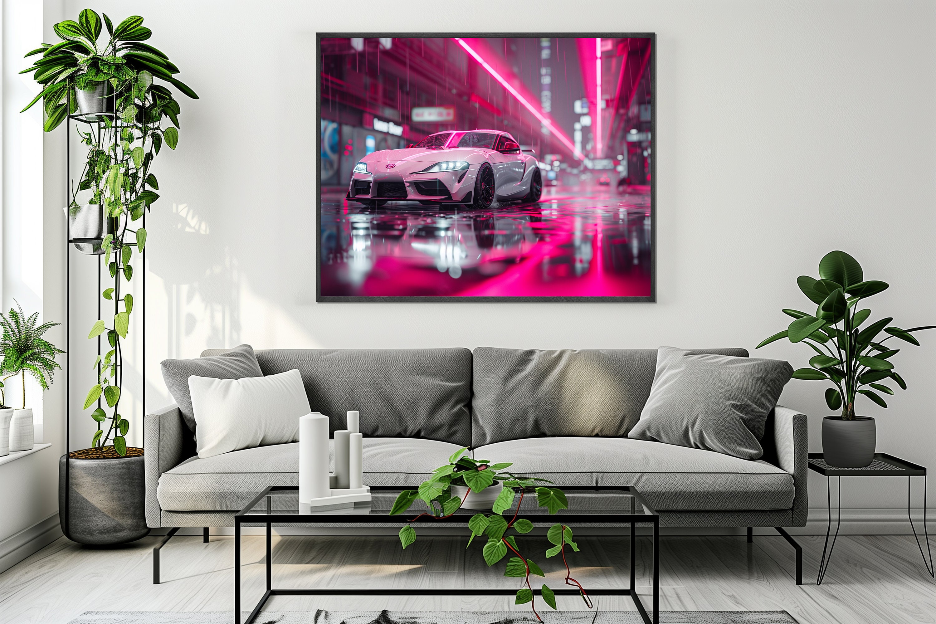 Digital Toyota GR Supra: Racing Car Poster Carculture Digital Art JDM ...