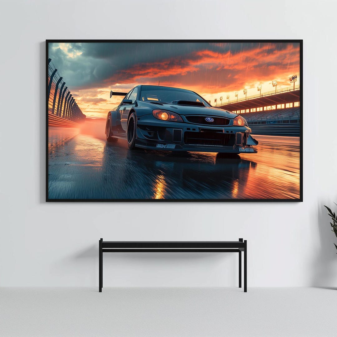 Subaru WRX Sti: Racing Car Poster Carculture Wallart Print Jdm Rally ...