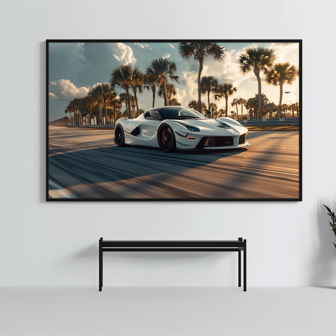 Digital Ferrari Laferrari Poster Hyper Car Art Print Digital Download ...