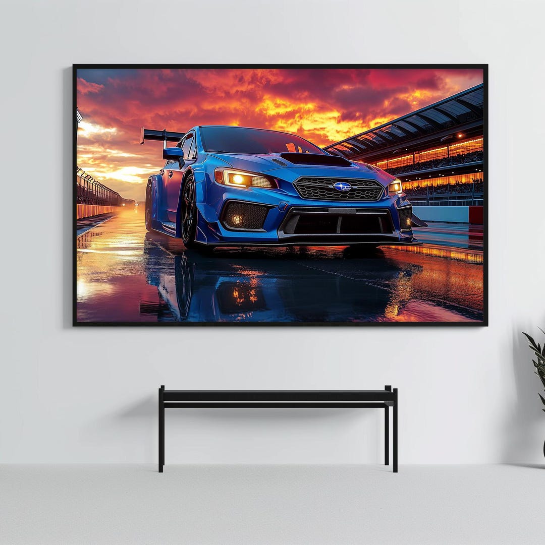 Subaru WRX Sti: Racing Car Poster Carculture Wallart Print Jdm Rally ...