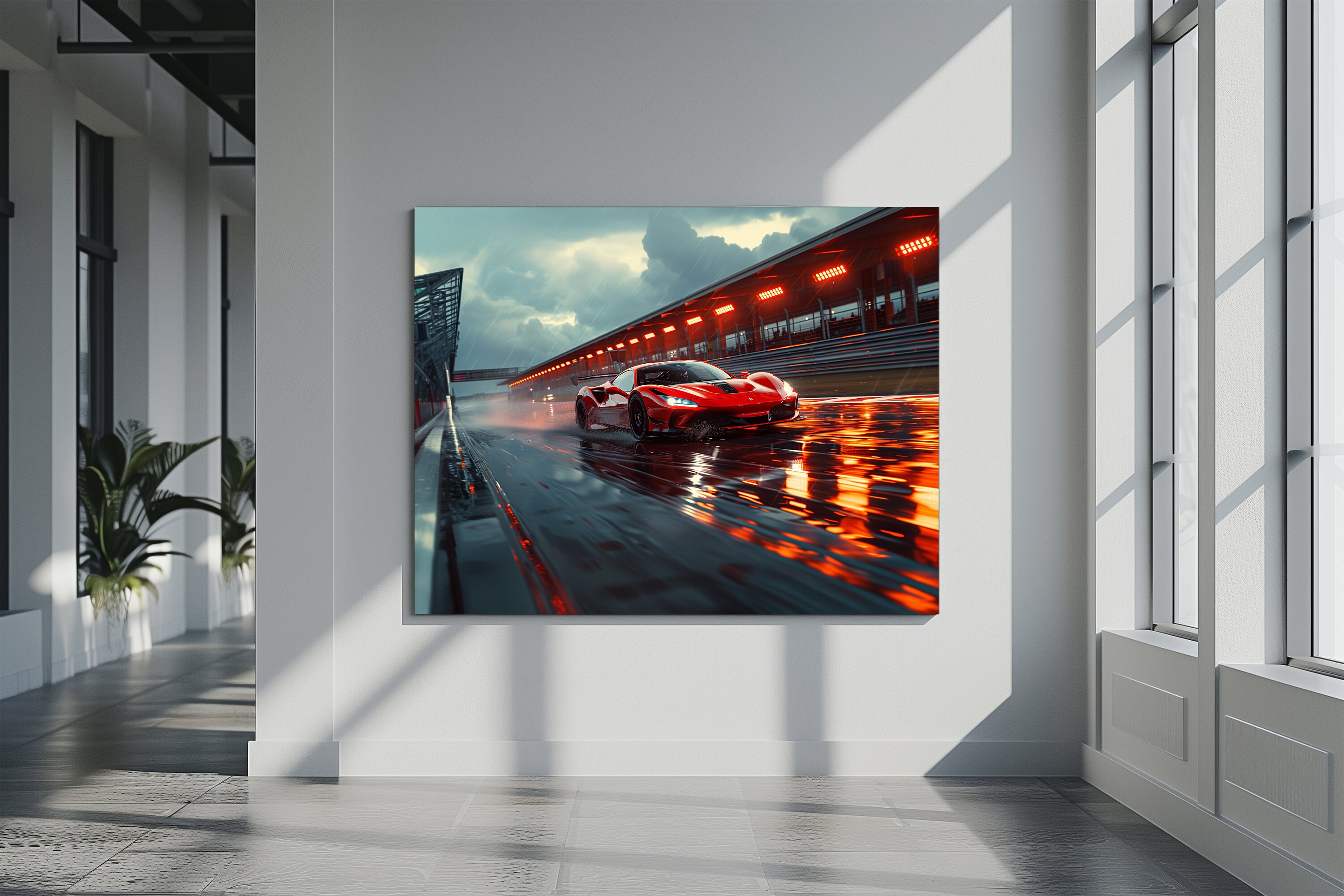 Digital Ferrari F8 Tributo Poster Hyper Car Art Print Digital Download ...