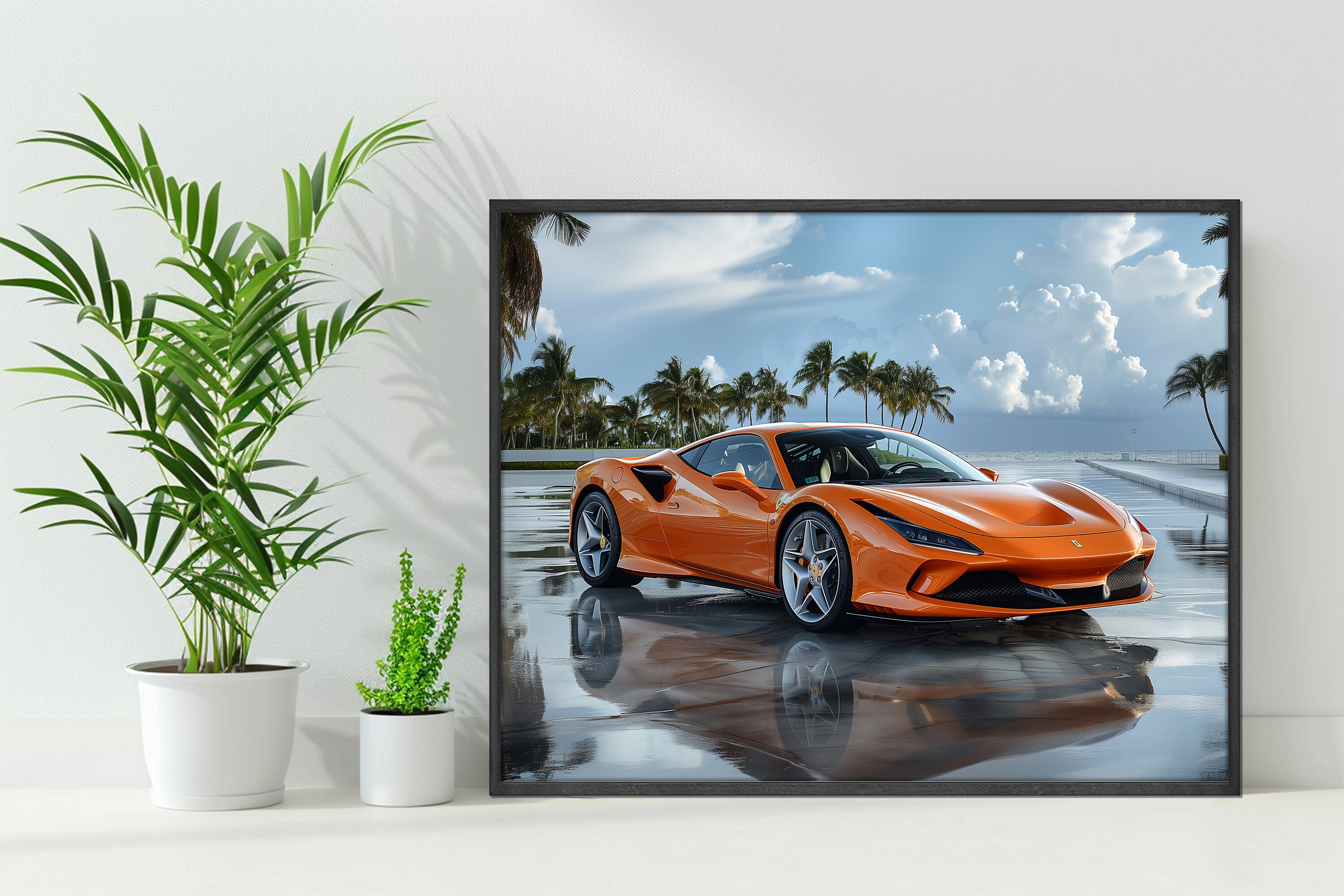 Digital Ferrari F8 Tributo Poster Hyper Car Art Print Digital Download ...