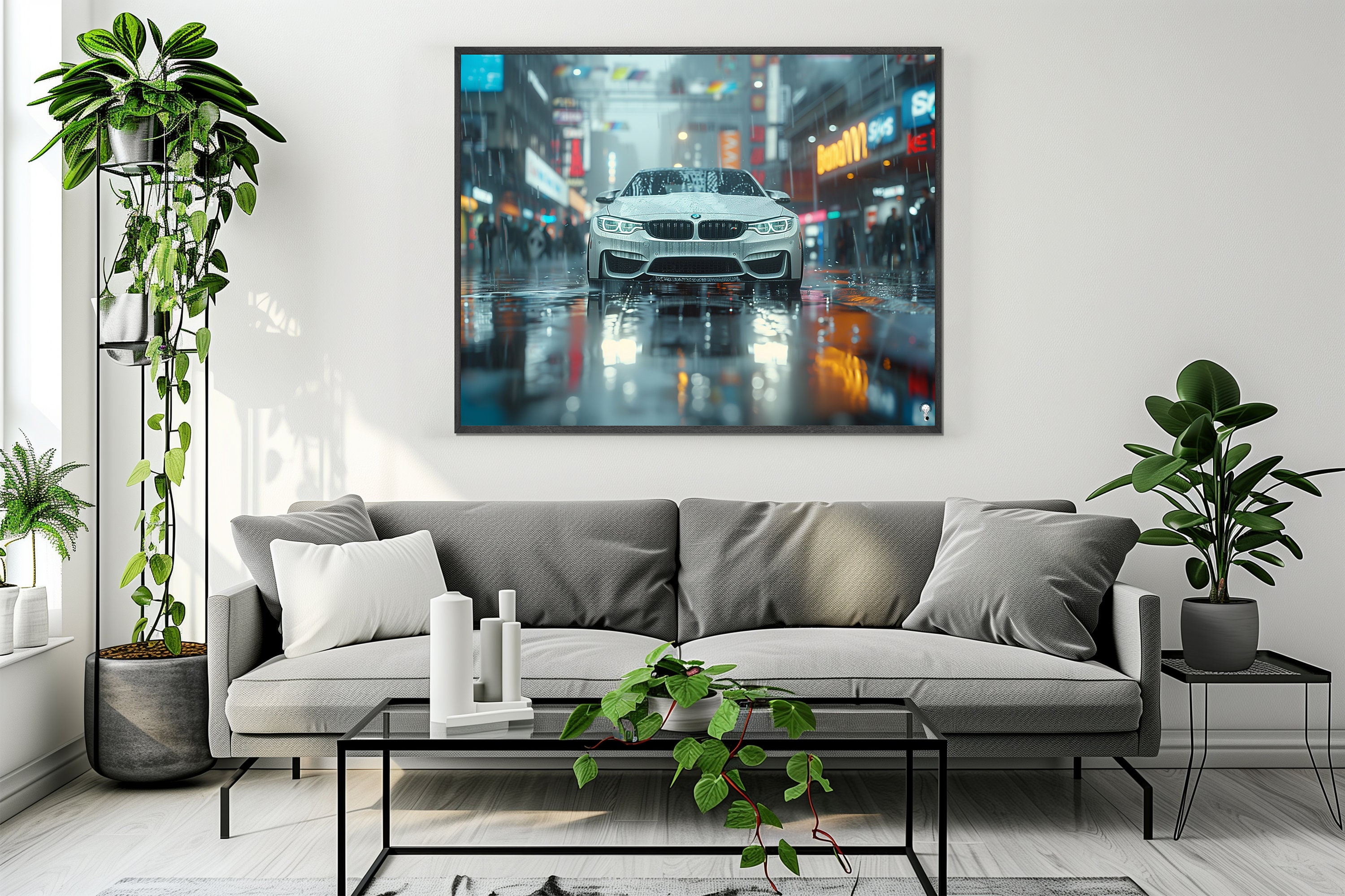 Digital BMW M4: Classy Sports Car Poster Carculture Digital Art M Power ...