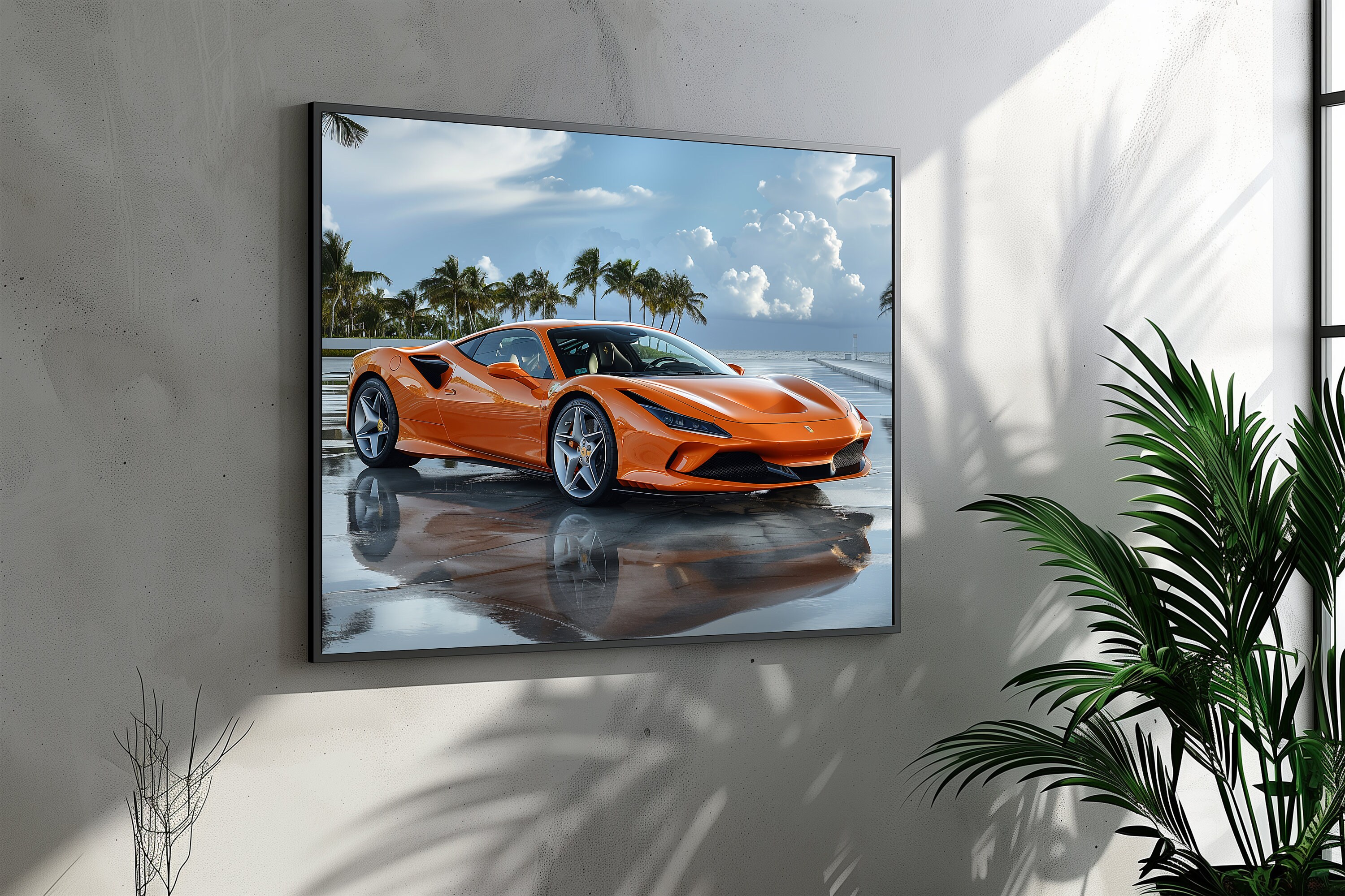 Digital Ferrari F8 Tributo Poster Hyper Car Art Print Digital Download ...