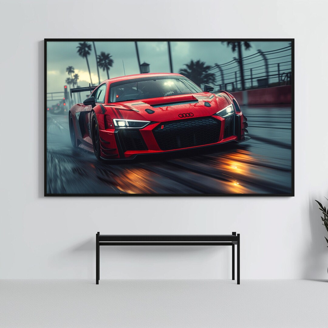 Audi R8: Classy Sports Car Poster | Carculture Wallart Print | Audi ...