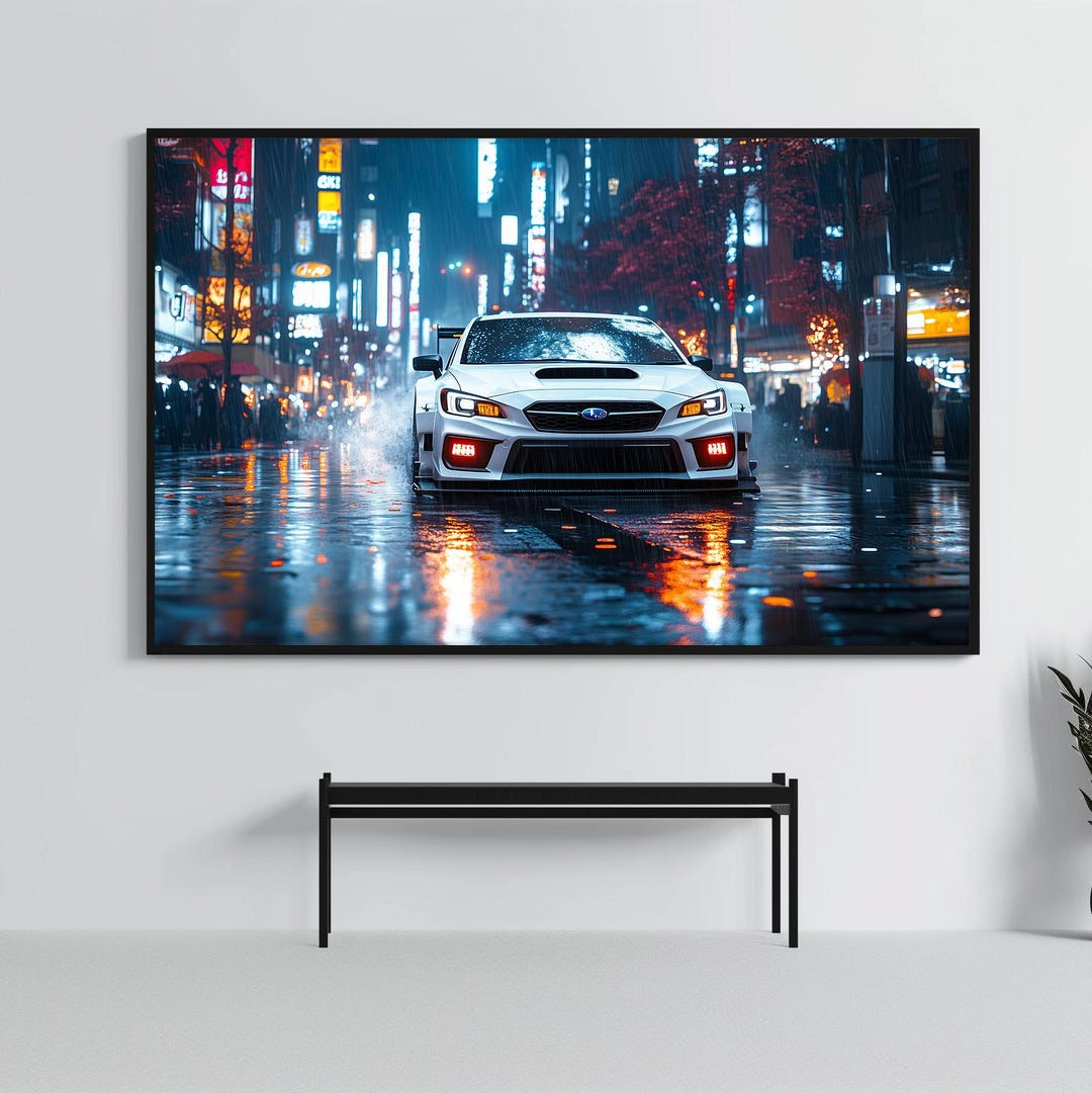 Subaru WRX Sti: Racing Car Poster Carculture Wallart Print Jdm Rally ...