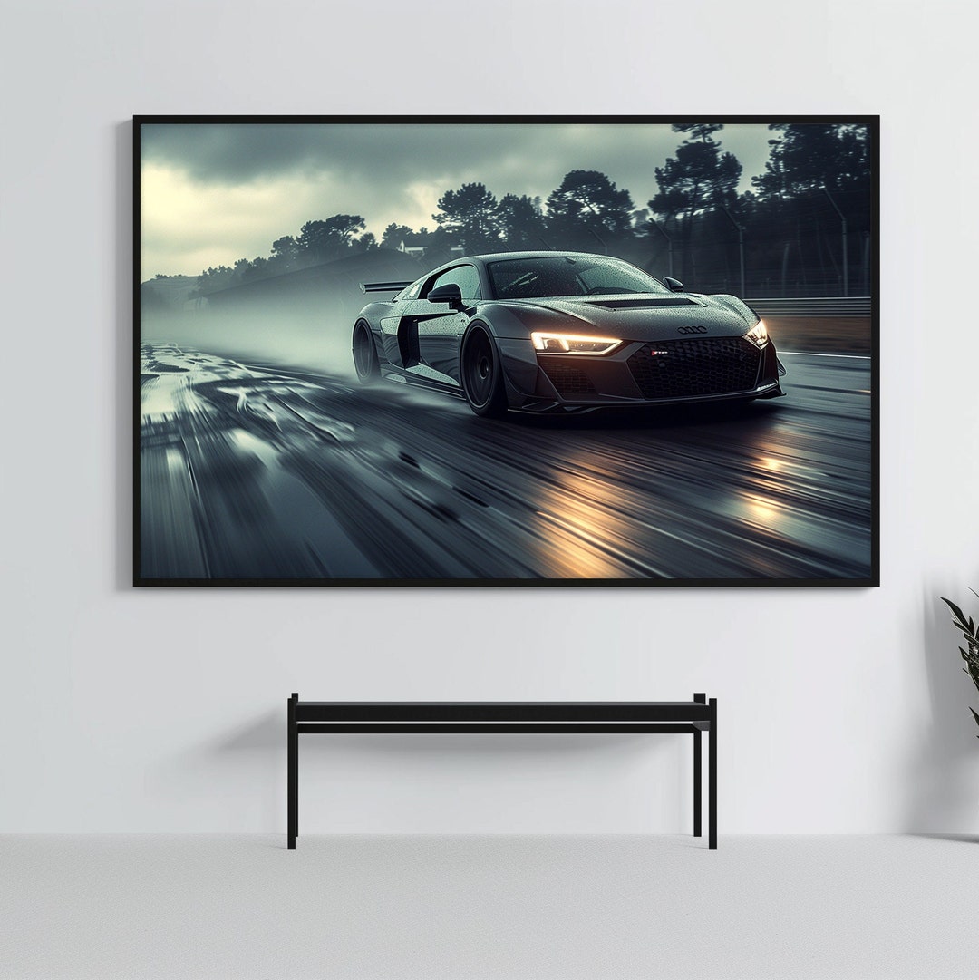 Audi R8: Classy Sports Car Poster | Carculture Wallart Print | Audi ...