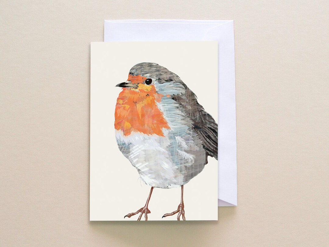 Robin Card, Robin Greetings Card, Card for Robin Lovers, Robin Gift ...