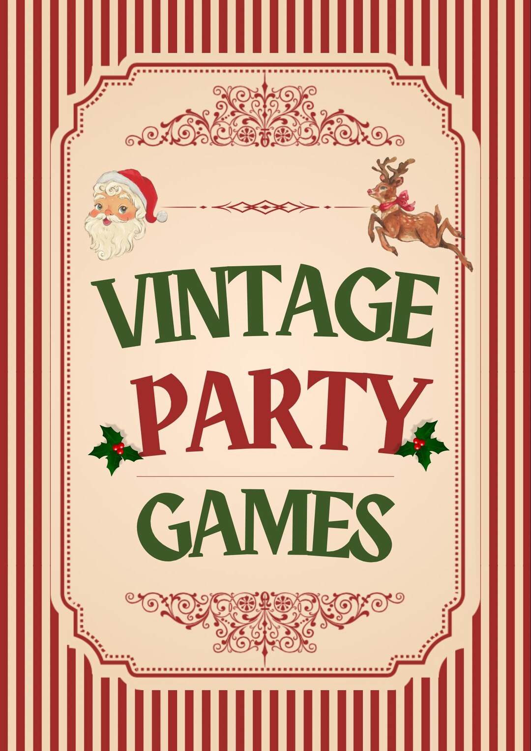Vintage Party Games-retro Party Games-christmas Party Games-vintage ...