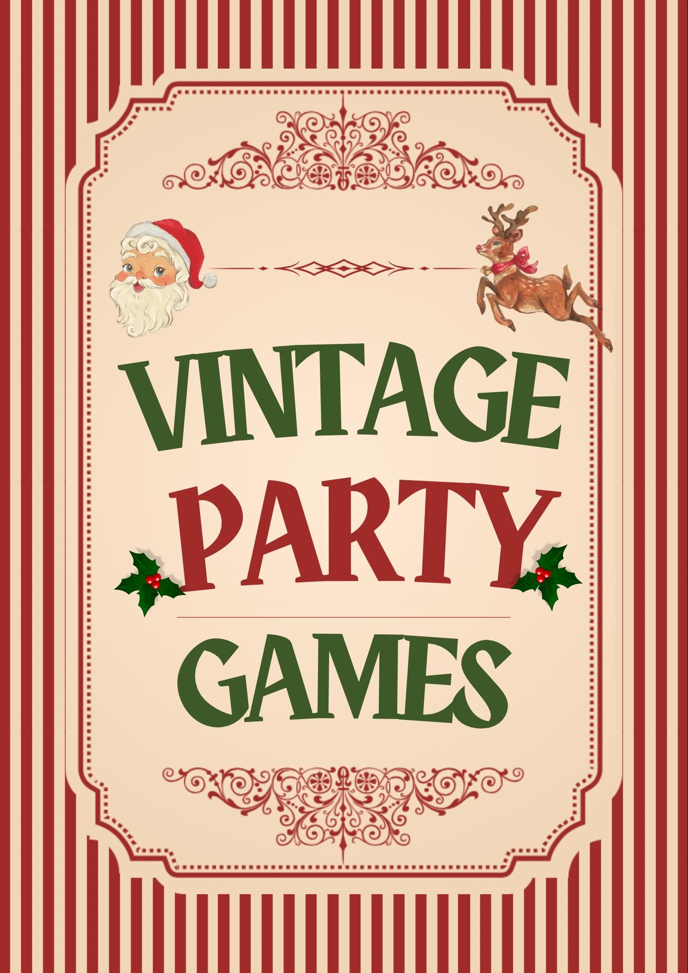 Vintage Party Games-retro Party Games-christmas Party Games-vintage ...