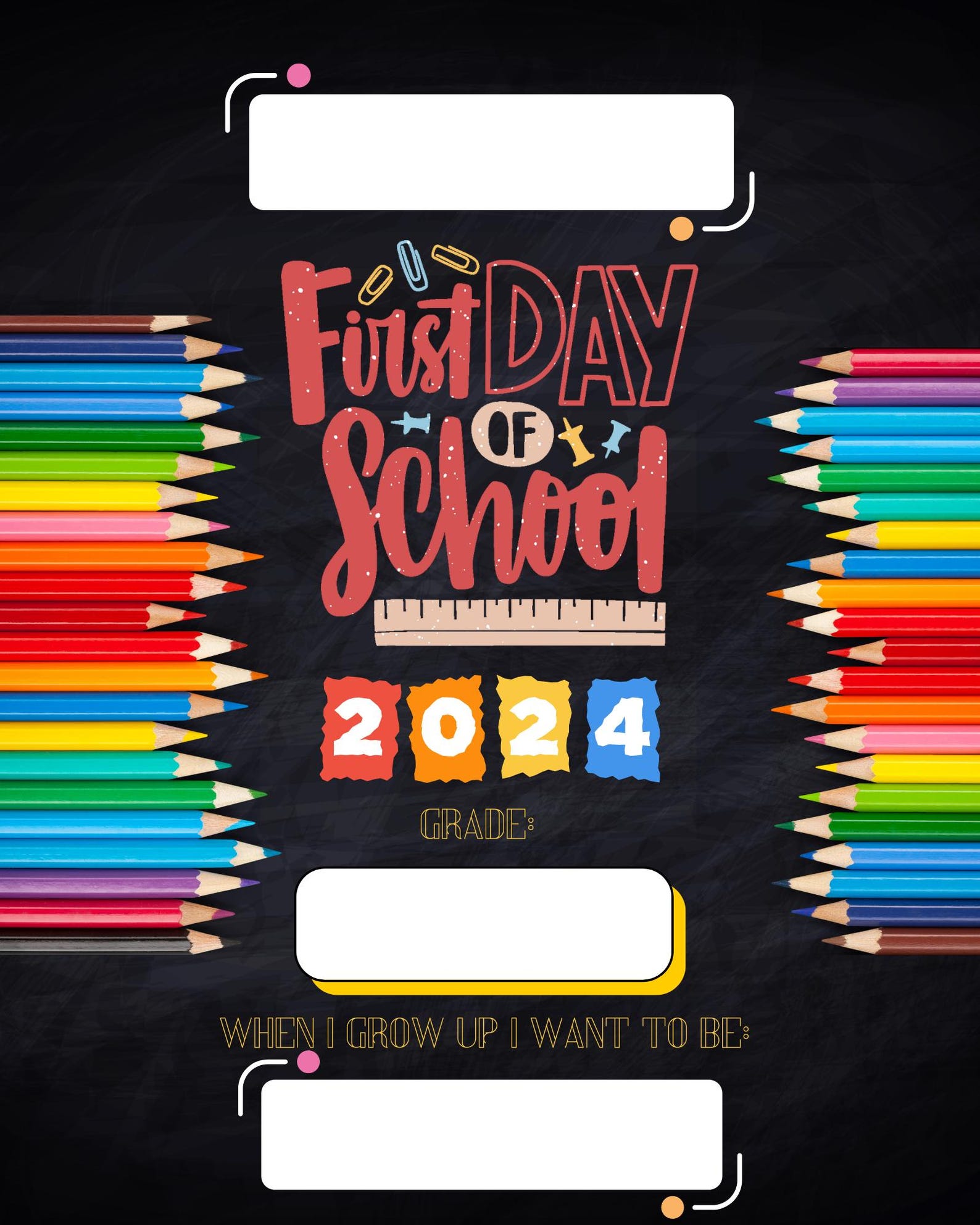 Back to School Sign-first Day of School 2024-first Day of School Sign ...