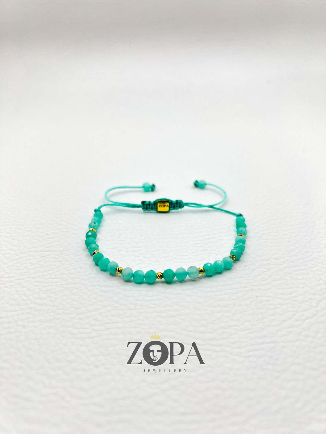 Zopa Elementa – Lucent | Amazonite 4mm Natural Gemstone Bracelet With ...