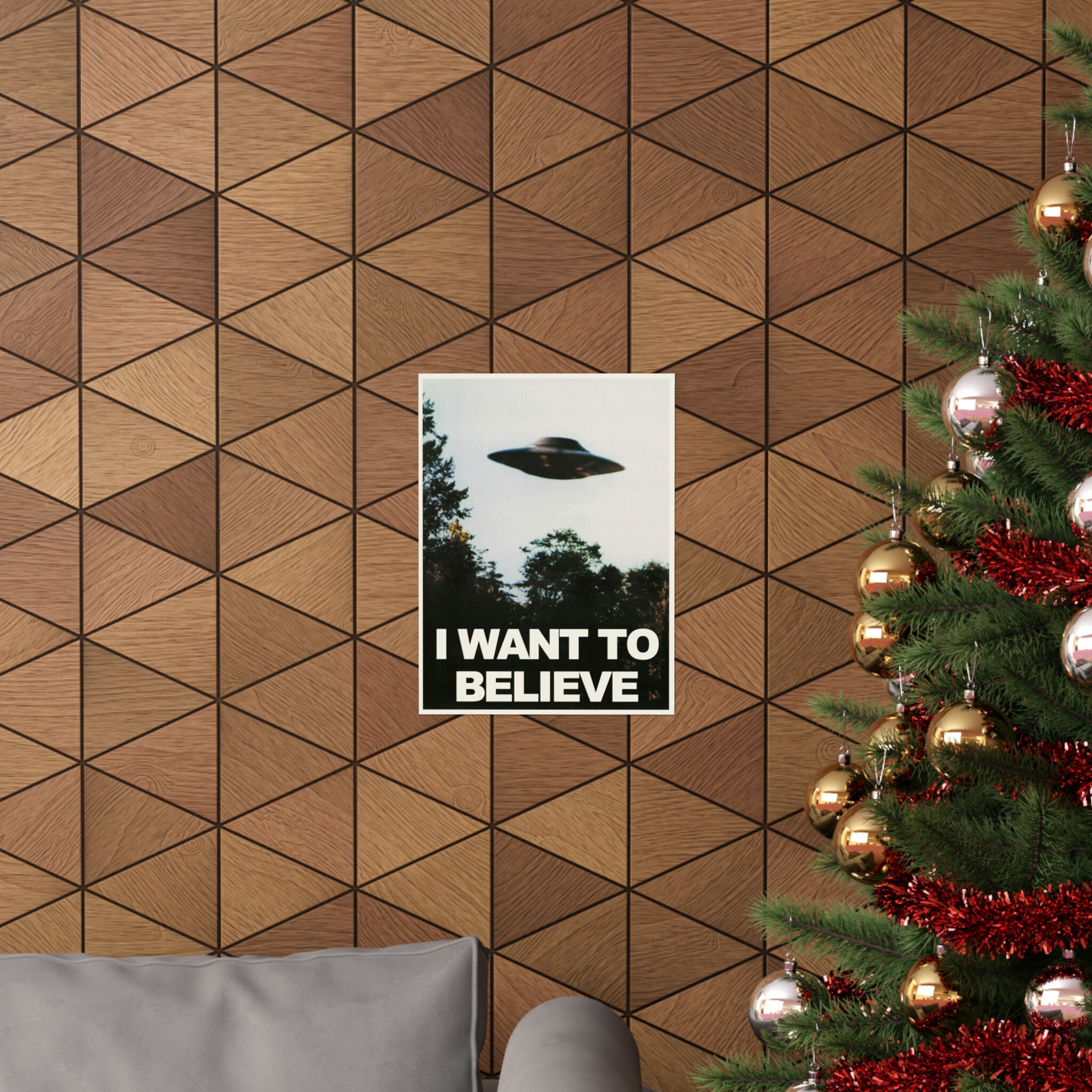 I Want to Believe X-files Poster Print - Vintage Sci-fi Art, UFO ...