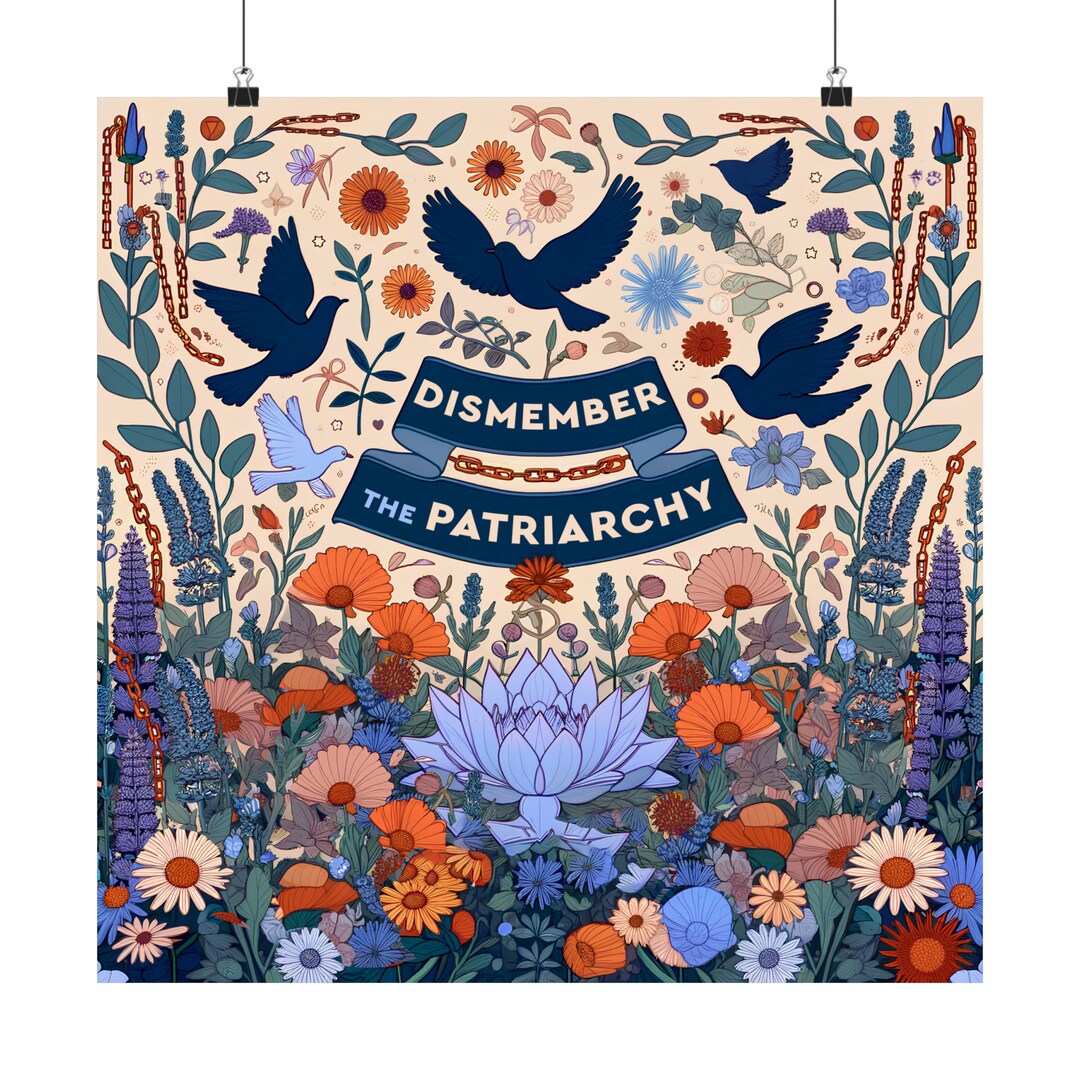Dismember the Patriarchy Floral Print - Etsy