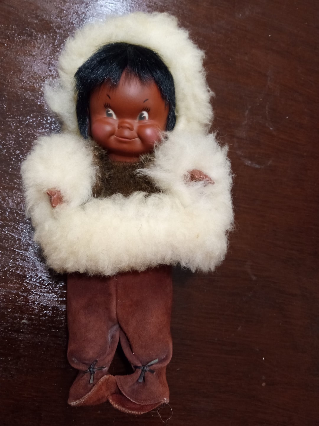 Vintage Inuit Doll in Sealskin Outfit - Etsy