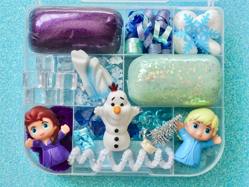 Frozen Inspired Playdough Sensory Kit Elsa and Anna Activity Play Doh ...