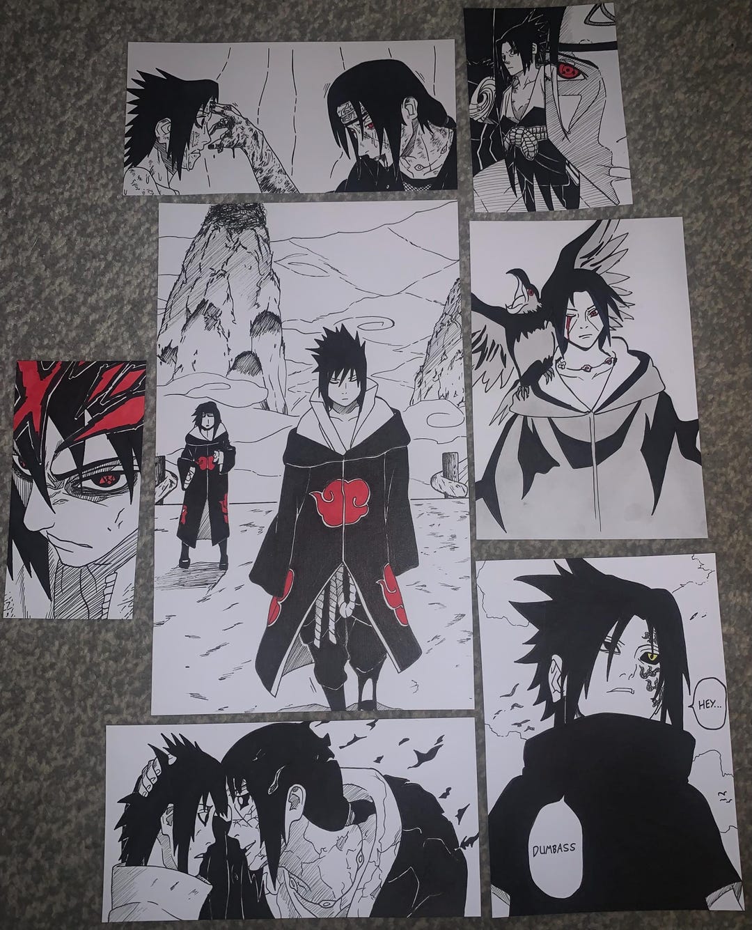 Hand Drawn Manga Panels - Etsy