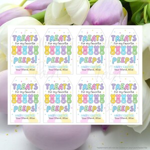 Personalized Easter Gift Tags Printable, Editable Easter Tags for ...