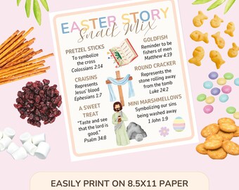 Easter Treat Topper for Holy Week Kids Resurrection Easter Story Holy ...