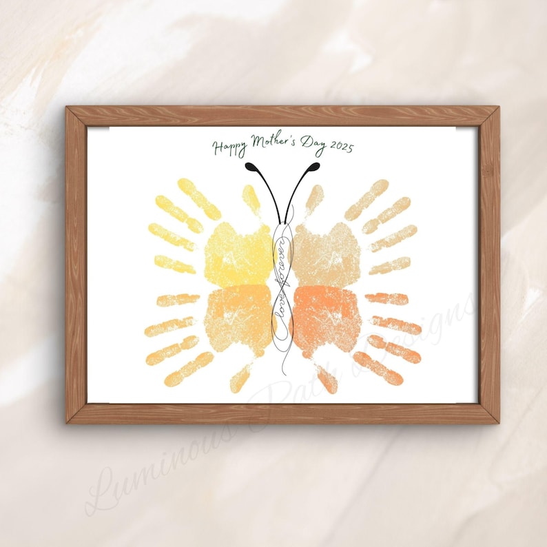 Mother's Day Handprint Craft for Kids, Mother's Day Gift, Fun DIY ...