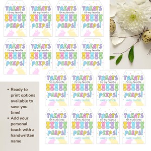 Personalized Easter Gift Tags Printable, Editable Easter Tags for ...