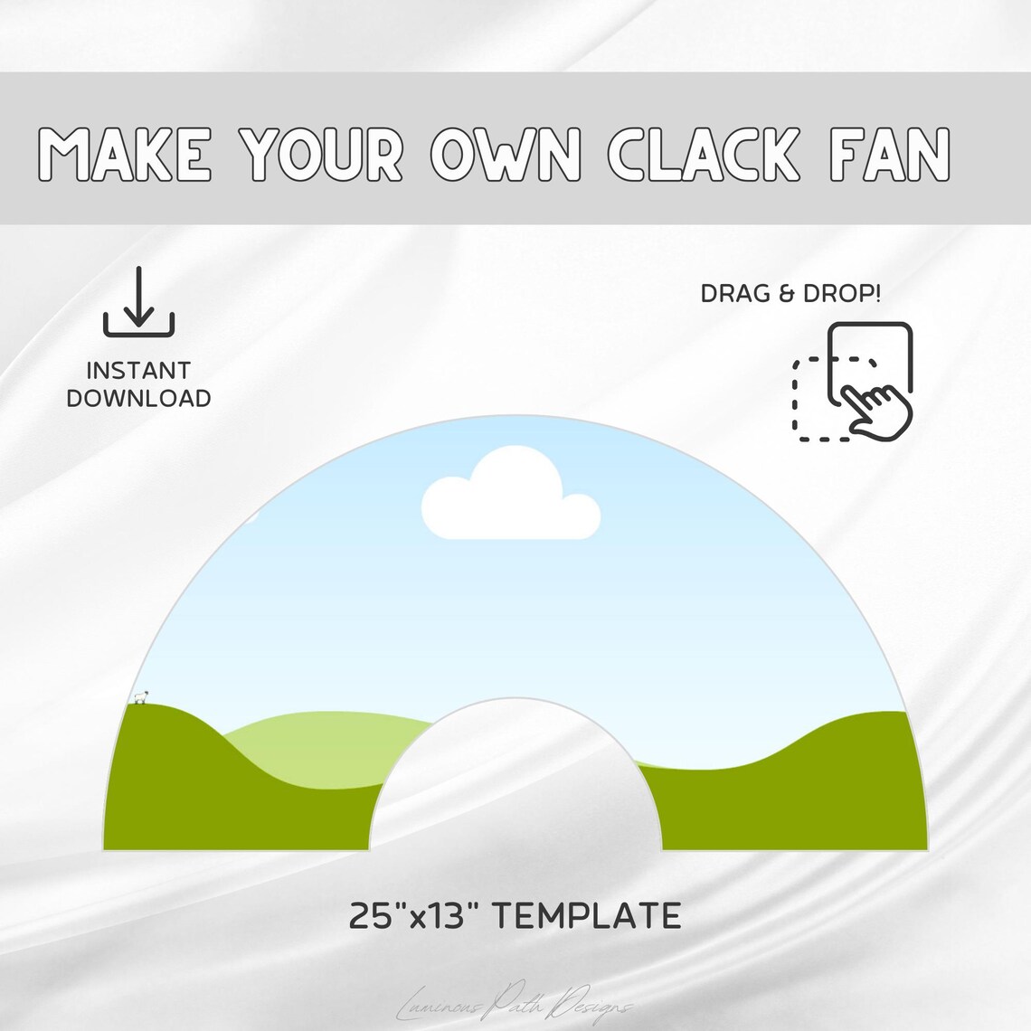 Clack Fan Template, Chinese Editable Hand Fan Template, Festival ...