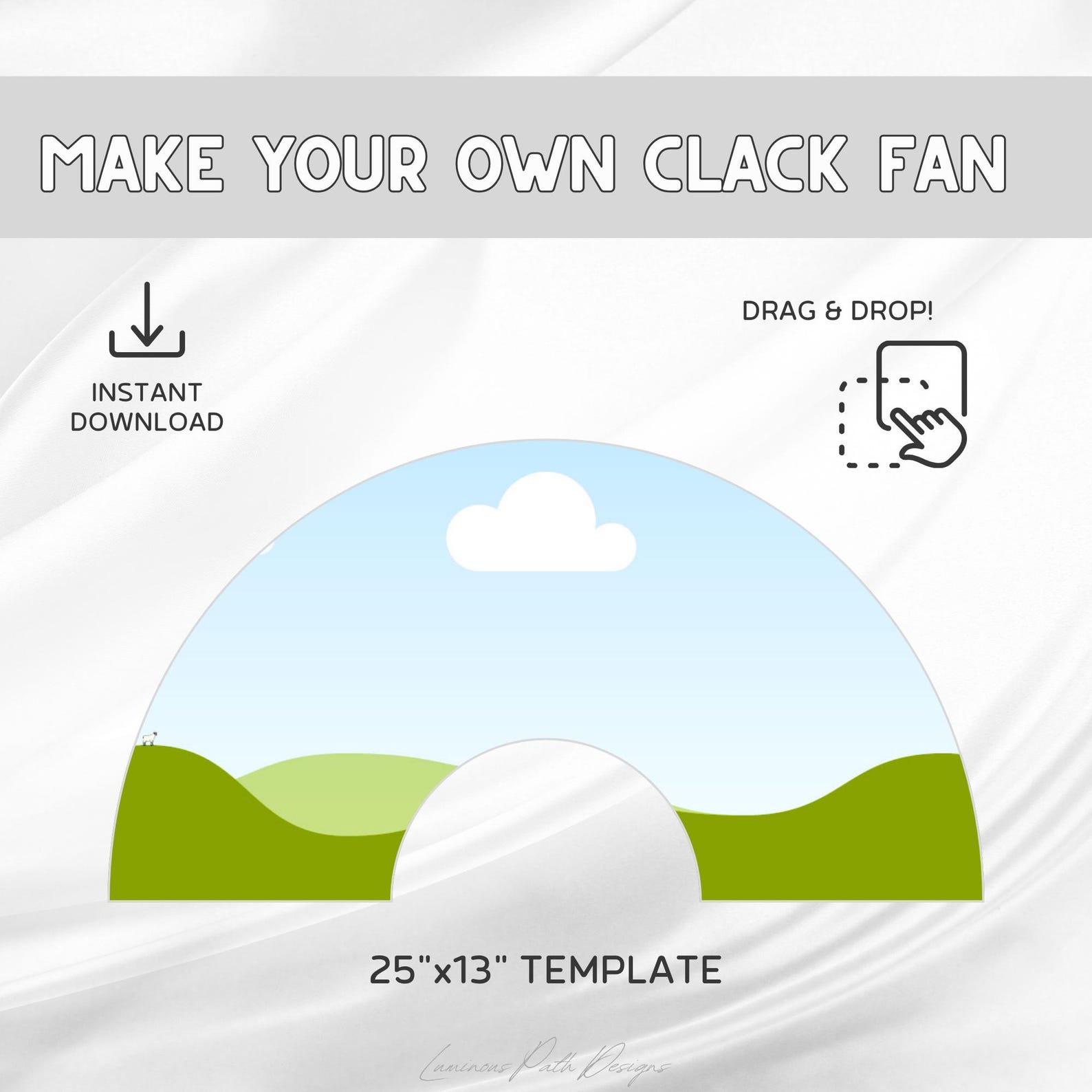 Clack Fan Template, Chinese Editable Hand Fan Template, Festival ...