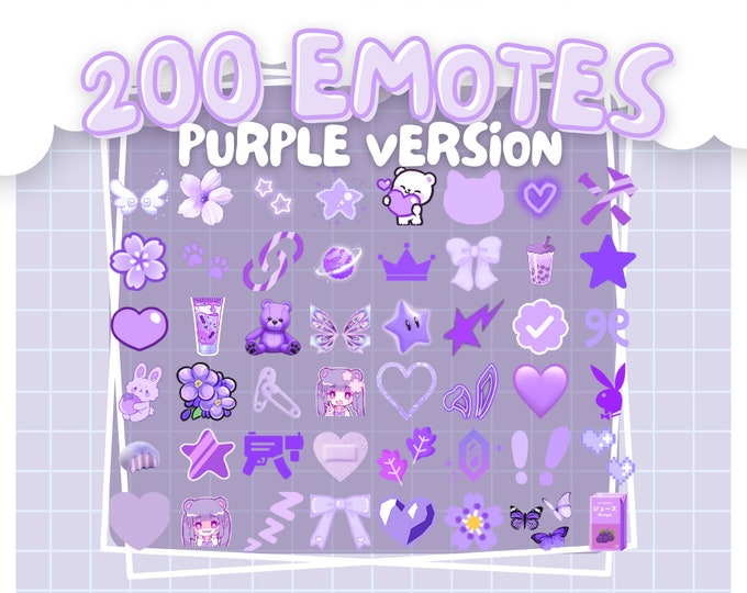 200 LIGHT BLUE EMOTES Pack | for Discord and Twitch | Cute & Kawaii ...
