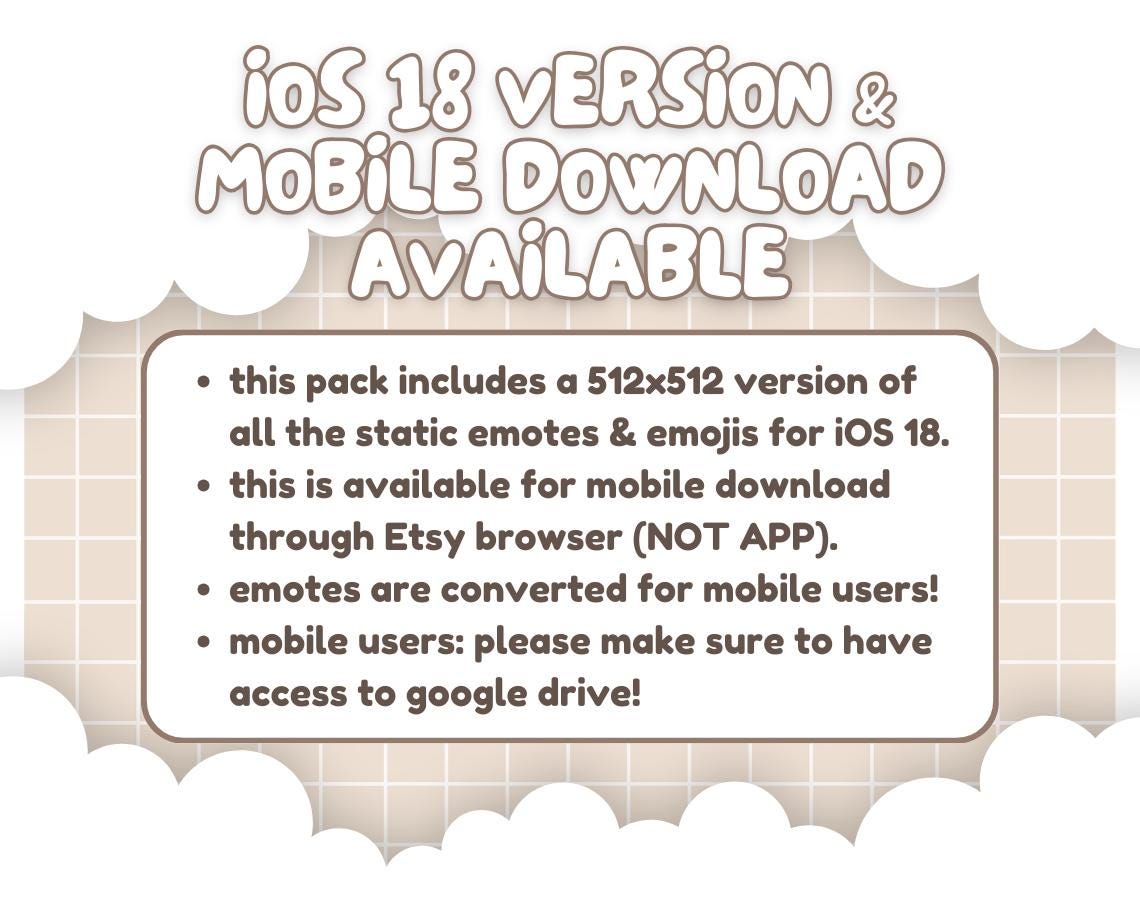 200 MOCHA EMOTES PACK | for Discord, Twitch and Ios 18 | Cute & Kawaii ...