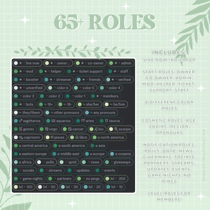 Green Valley Discord Server Template | 65+ Roles 25+ Channels | Cozy ...
