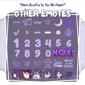 200 PURPLE EMOTES PACK | for Discord and Twitch | Cute & Kawaii ...
