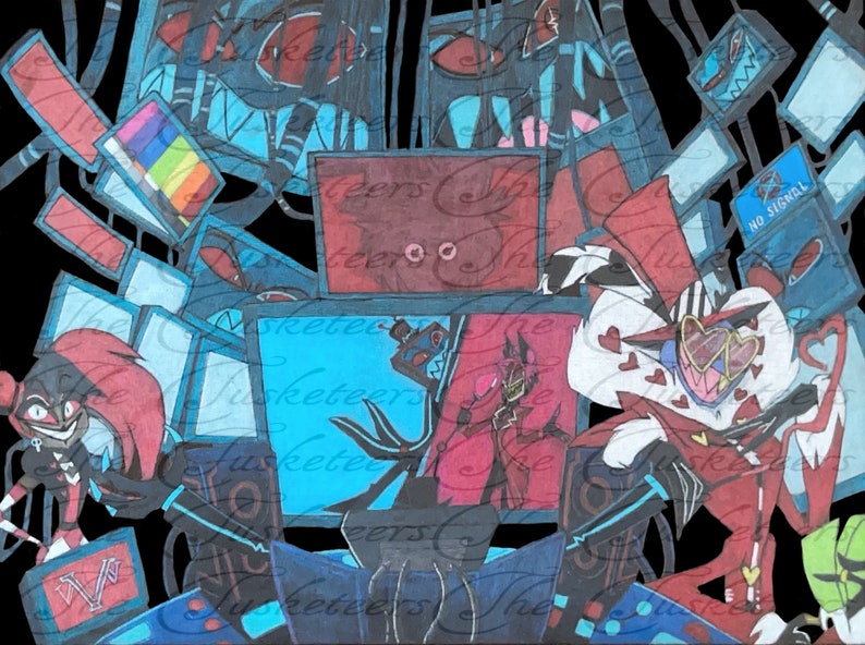 Hazbin Hotel-the Vees Print - Etsy
