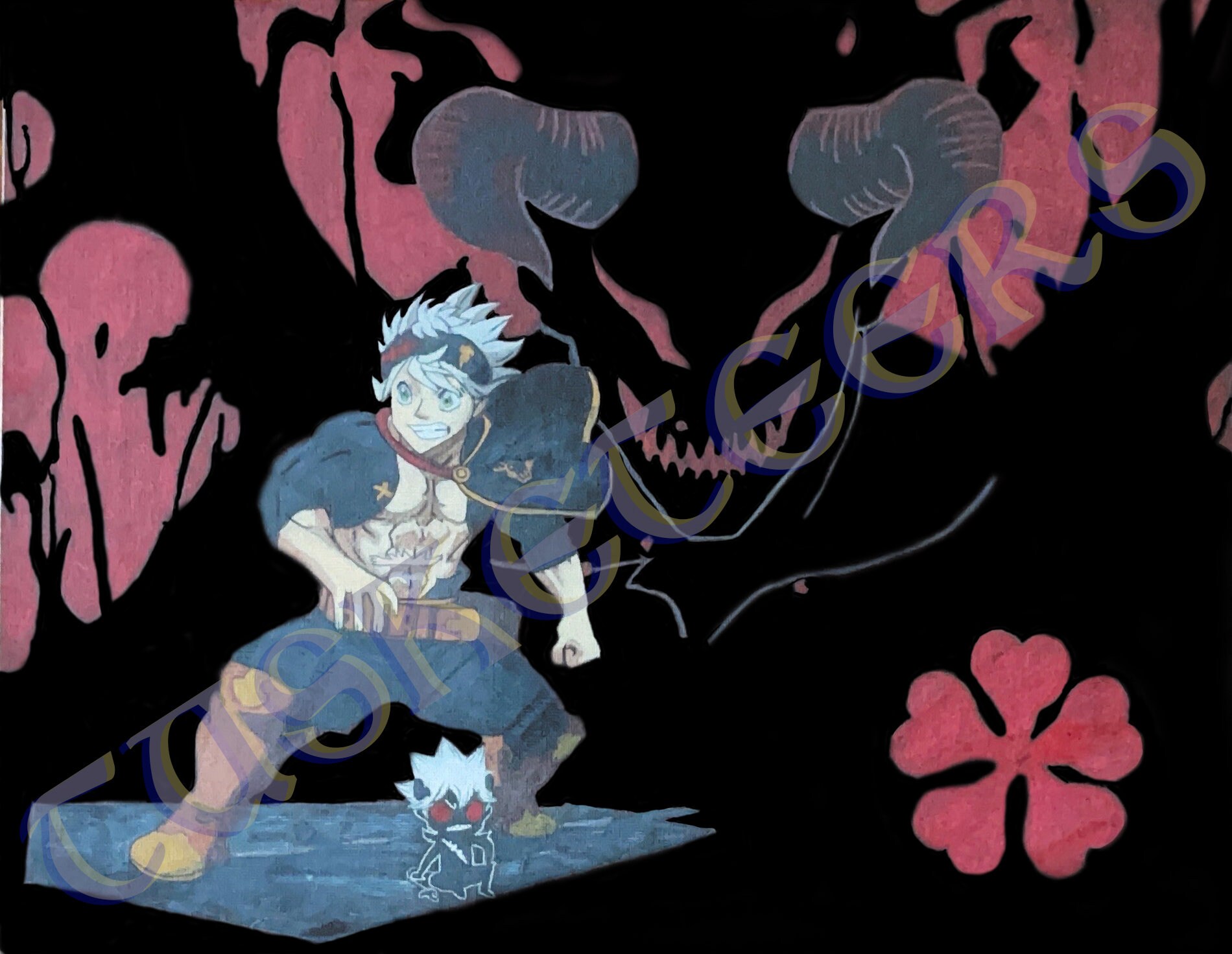 Black Clover: Asta and Liebe Print - Etsy