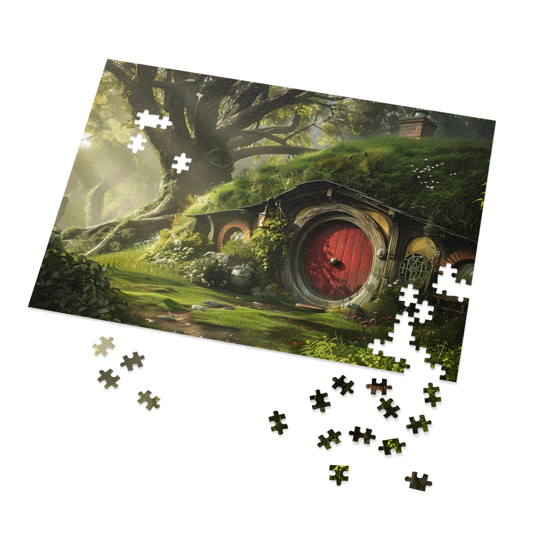 Enchanted Forest Hobbit Home Jigsaw Puzzle for Adult/teens Perfect Gift ...