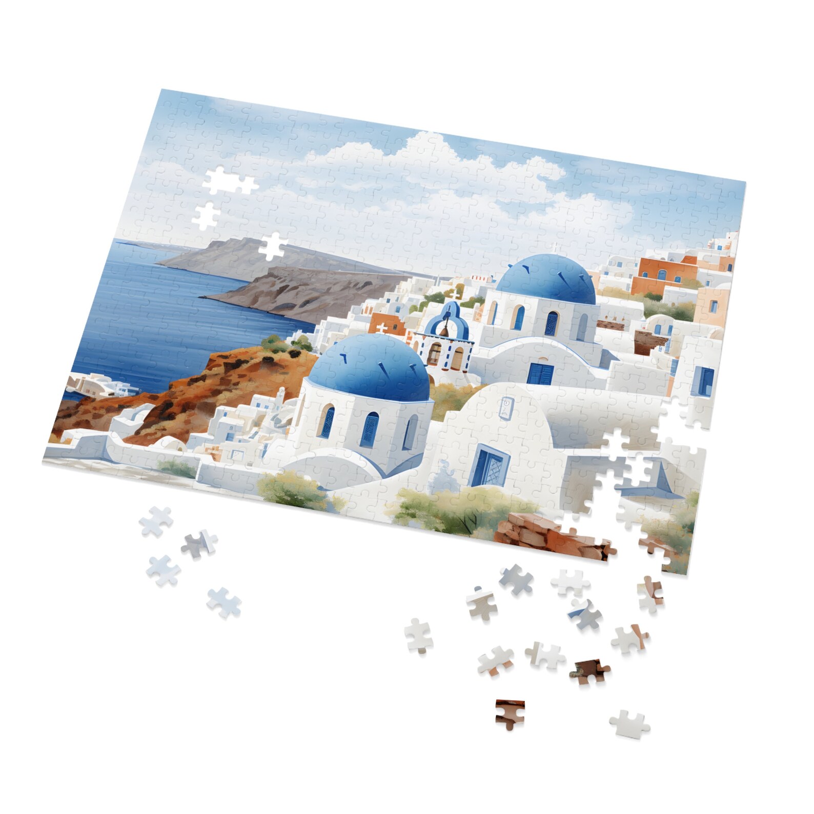 Santorini Greece World City Jigsaw Puzzle for Adult/teens Perfect Gift ...