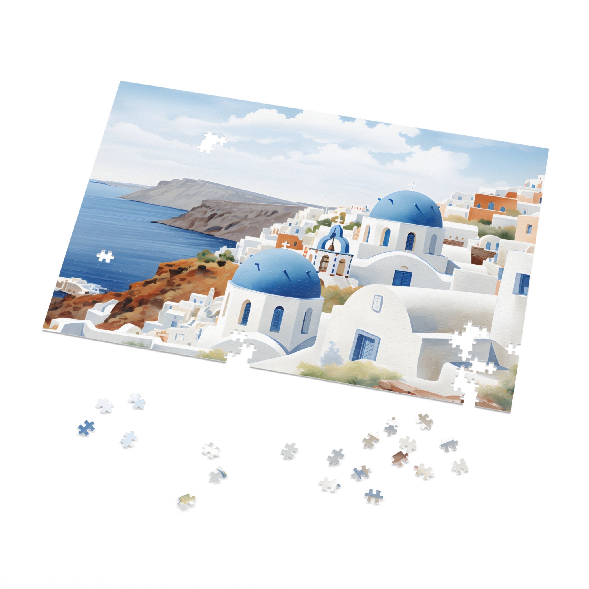 Santorini Greece World City Jigsaw Puzzle for Adult/teens Perfect Gift ...