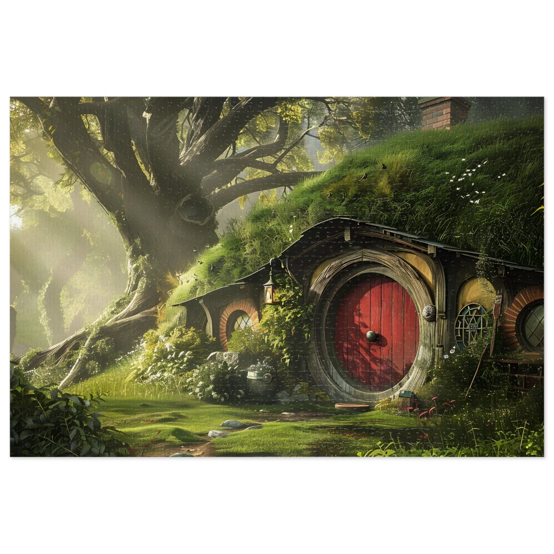 Enchanted Forest Hobbit Home Jigsaw Puzzle for Adult/teens - Perfect ...