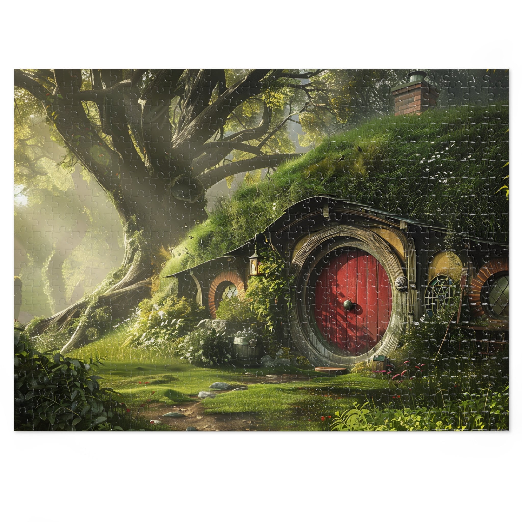 Enchanted Forest Hobbit Home Jigsaw Puzzle for Adult/teens Perfect Gift ...