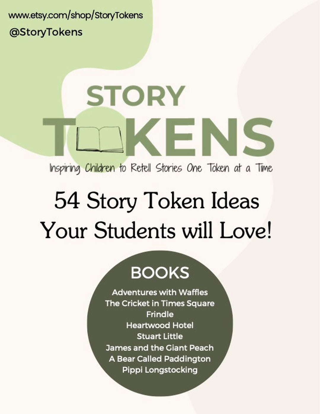 Story Token Ideas for Chapter Books - Etsy