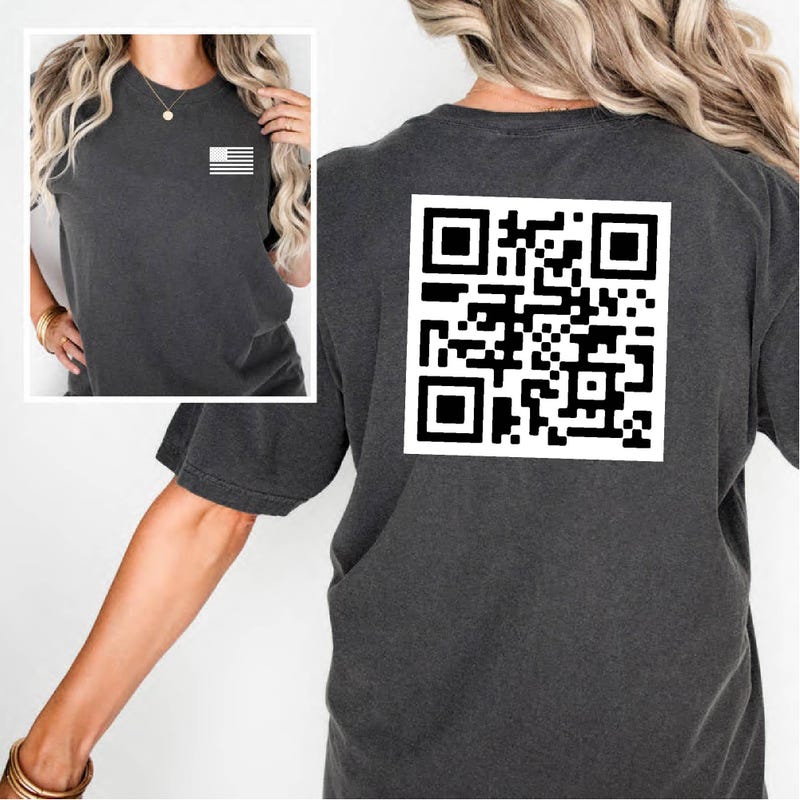 Trump Qr Code Tee - Etsy