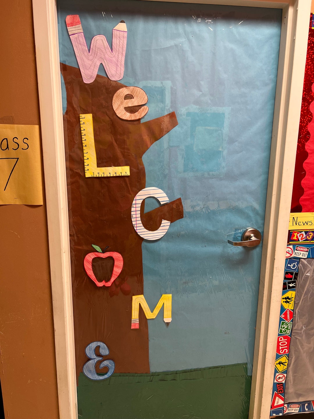 Classroom Door Letters (welcome) - Etsy