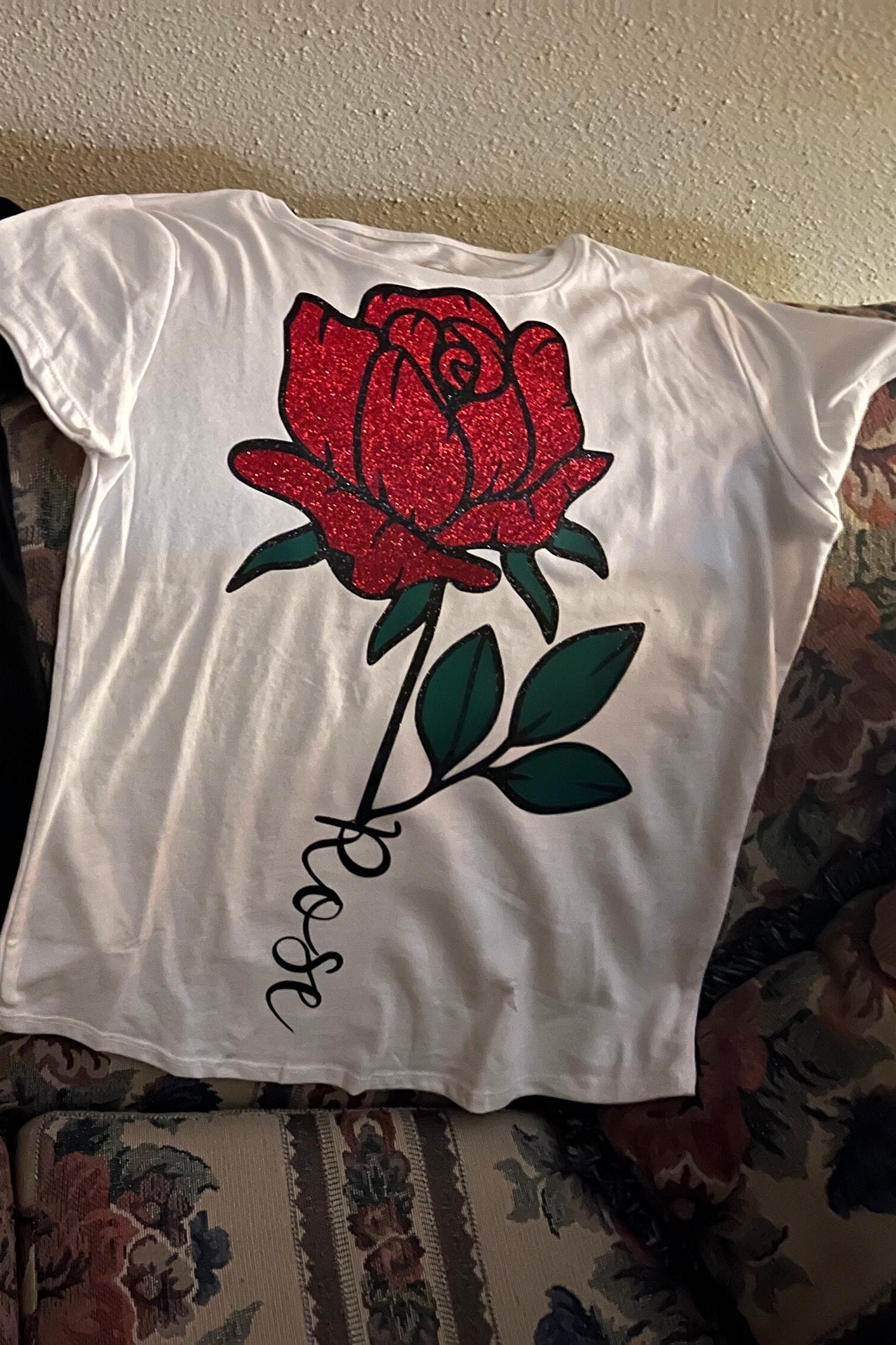 Rose With Name - Etsy